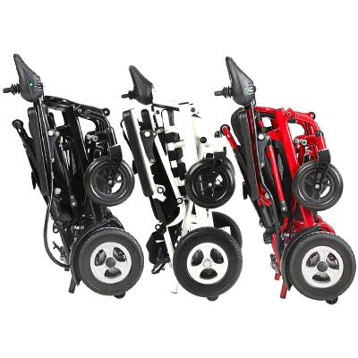 China KSM-602 Folding Electric Wheelchair for Elderly Disabled Lightweight 130kg Capacity 15km Range for sale
