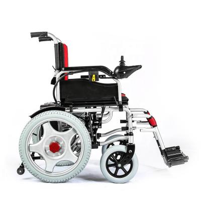 China KSM-501 Foldable Electric Wheelchair 18 inch 130kg Capacity Lightweight Aluminum Alloy for Adults for sale