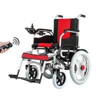 China KSM-501 Foldable Electric Wheelchair 18 inch 130kg Capacity Lightweight Aluminum Alloy for Adults for sale