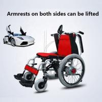 China KSM-502 24V Folding Electric Wheelchair 250W Motor 15km Range Aluminum Alloy for sale