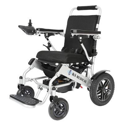China KSM-601P Electric Power Wheelchair 21 inch Reclining Latex Cushion 130kg Capacity 15km Range for sale