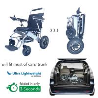 China KSM-601P Electric Power Wheelchair 21 inch Reclining Latex Cushion 130kg Capacity 15km Range for sale