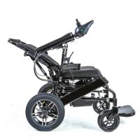 China KSM-601P Foldable Power Wheelchair with Lithium Battery 24V 12Ah 250W Motor Reclining Function for sale