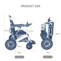 China KSM-601P CE Certified Aluminium Power Recliner Wheelchair Foldable Electric 24V 250W for Elderly for sale