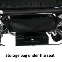 China KSM-601P Power Electric Wheelchair with Remote Control Reclining Backrest 520mm Seat Width 130kg Capacity for sale