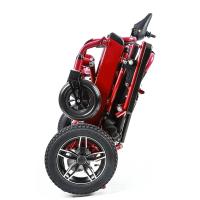 China KSM-601P Foldable Lightweight Electric Wheelchair 24V Li-ion Battery 130kg Capacity for sale