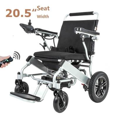 China KSM-601P Electric Wheelchair 24V Li-ion Battery 130kg Capacity Lightweight Folding Power Chair for sale