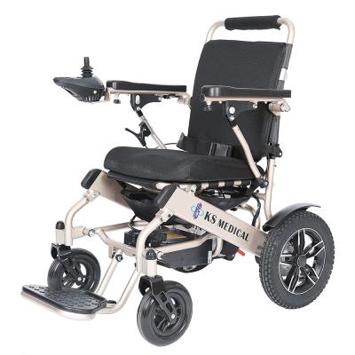 China KSM-601P Lightweight Electric Wheelchair 21in Wide Seat Anti-Decubitus Latex Cushion 130kg Capacity for sale