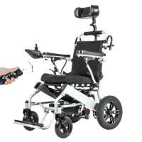 China KSM-601P Electric Power Wheelchair 24V 250W Motor Folding Scooter for Disabled with 52cm Seat for sale