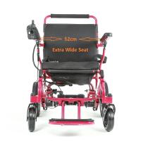 China KSM-601P Ultra Lightweight Foldable Electric Wheelchair 24V Li-ion Battery 130kg Capacity for sale
