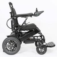 China KSM-601P 52cm Seat Folding Electric Reclining Wheelchair with 130kg Capacity and 24V Li-ion Battery for sale
