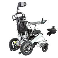 China KSM-601P Reclining 20 Inch Seat Electric Wheelchair Foldable Aluminum Alloy 130kg Capacity for sale