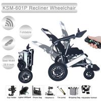 China KSM-601P Reclining 20 Inch Seat Electric Wheelchair Foldable Aluminum Alloy 130kg Capacity for sale
