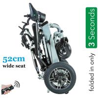 China KSM-601P Reclining 20 Inch Seat Electric Wheelchair Foldable Aluminum Alloy 130kg Capacity for sale