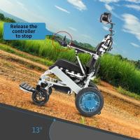 China KSM-601P Folding Motorized Power Electric Reclining Wheelchair 520mm Seat 130kg Load for Disabled for sale
