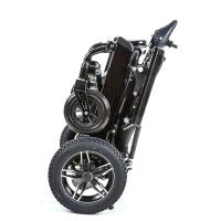 China KSM-601P Foldable Electric Wheelchair for Disabled 24V 250W Motor Lightweight Aluminum Alloy Travel Scooter for sale