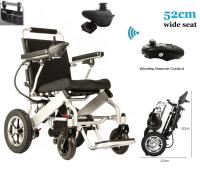 China Foldable Electric Wheelchair 24V 250W Motor 15km Range Lightweight Aluminum Alloy for Disabled for sale