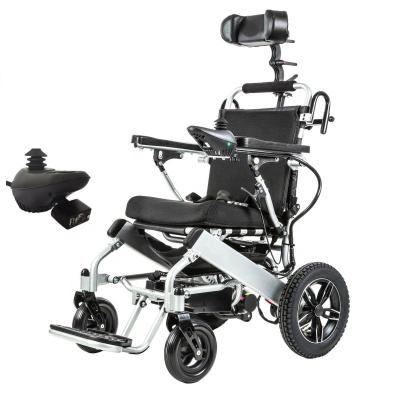 China KSM-601P Lightweight Folding Electric Power Wheelchair 130kg Capacity 24V Li-ion Battery for Disabled Rehabilitation for sale