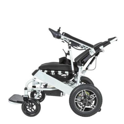 China KSM-601P Lightweight Aluminum Electric Wheelchair 21 Inch Seat Reclining Backrest 24V Li-ion Battery 130kg Capacity for sale