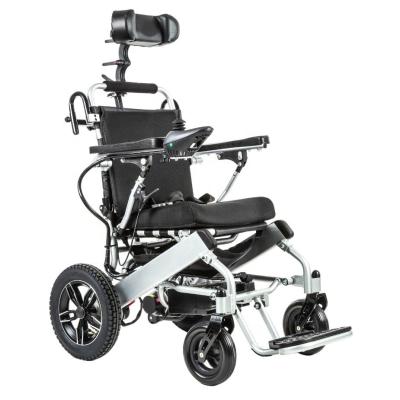 China KSM-601P Reclining Widen Seat 52cm Portable Electric Wheelchair Lightweight Aluminum Alloy 130kg Capacity for sale