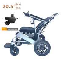 China KSM-601P Reclining Widen Seat 52cm Portable Electric Wheelchair Lightweight Aluminum Alloy 130kg Capacity for sale