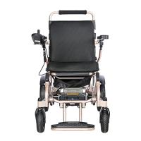 China Lightweight Folding Electric Power Wheelchair 24V Li-ion 130kg Capacity Reclining Remote Control for Disabled Travel for sale