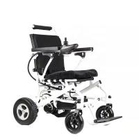 China KSM-602 Lightweight Folding Electric Wheelchair 24V 12Ah Li-ion Battery 130kg Capacity Aluminum Alloy for sale