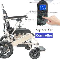 China KSM-601L Lightweight Aluminium Electric Power Wheelchair 24V 12Ah Li-ion Battery 130kg Capacity for sale