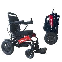 China KSM-601S 500W Brushless Electric Wheelchair 6Ah Battery Foldable Travel Power Wheelchair 130kg Load for sale