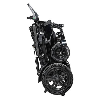 China KSM-601L Foldable Lightweight Electric Wheelchair 26kg Reclining Power Wheelchair 130kg Capacity for sale