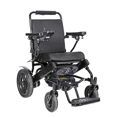 China KSM-601L Lightweight Electric Wheelchair 26kg with LCD Voice Controller 360 Joystick Manual Recliner 130kg Capacity for sale