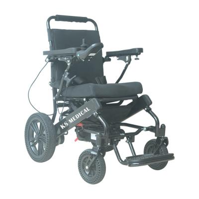 China Foldable Motorized Electric Wheelchair 601L with LCD Voice Joystick 26kg 6km/h for sale
