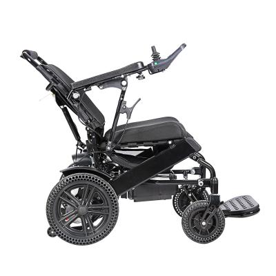China KSM-601L Foldable Power Wheelchair with LCD Joystick Controller 130kg Capacity 6km/h Speed for sale