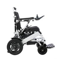 China KSM-601L Folding Electric Wheelchair 130kg Capacity 6km/h Speed Reclining with LCD Voice Joystick for sale