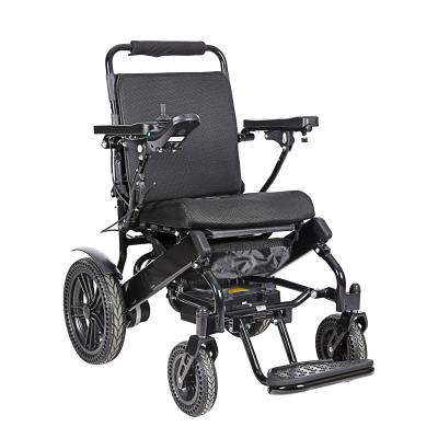 China 601L Reclining Folding Electric Wheelchair 26kg 130kg Capacity Remote Control Motorized Wheelchair with LCD Joystick for sale