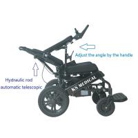 China KSM-601L Folding Power Wheelchair 26kg LCD Display Voice Joystick 130kg Capacity 12AH Li-ion Battery for sale