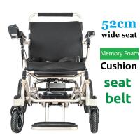 China KSM-601L Motorized Power Electric Wheelchair 26kg 130kg Capacity LCD Display Voice Joystick Reclining for sale