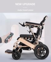 China KSM-601L Foldable Power Electric Wheelchair 26kg LCD Display Voice Reclining 130kg Load for sale