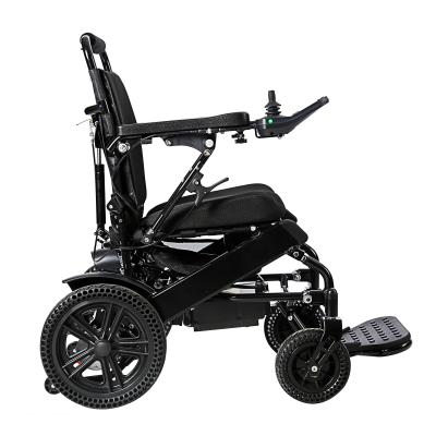 China KSM-601L Reclining Lightweight Folding Power Wheelchair 26kg 130kg Load LCD Voice Controller for sale