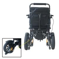 China KSM-601S Brushless Foldable Electric Wheelchair 500W 6Ah Li-ion Battery Airline Approved Travel for sale