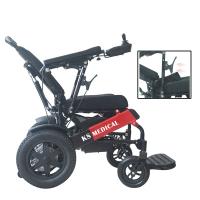 China KSM-601S Brushless Electric Wheelchair 500W 6Ah Li-Ion Foldable Travel Reclining Remote Control for sale
