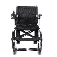 China KSM-506 Medical Folding Electric Wheelchair 24V 250W with Solid Wheels 120kg Capacity for sale