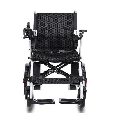China KSM-506 Medical Folding Electric Wheelchair 24V 250W with Solid Wheels 120kg Capacity for sale