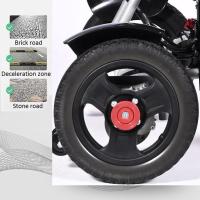 China KSM-506 Medical Folding Electric Wheelchair 24V 250W with Solid Wheels 120kg Capacity for sale