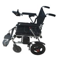 China Foldable Electric Wheelchair 24V 250W Portable Travel Wheelchair for Elderly Disabled 120kg Capacity for sale