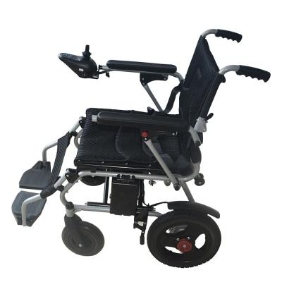 China Foldable Electric Wheelchair 24V 250W Portable Travel Wheelchair for Elderly Disabled 120kg Capacity for sale
