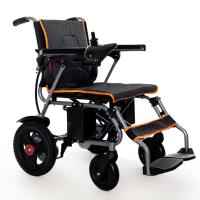 China Foldable Electric Wheelchair 24V 250W Portable Travel Wheelchair for Elderly Disabled 120kg Capacity for sale