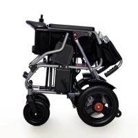 China Foldable Electric Wheelchair 24V 250W Portable Travel Wheelchair for Elderly Disabled 120kg Capacity for sale
