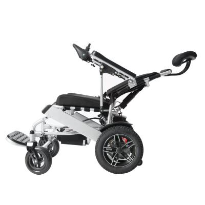 China KSM-601 Aluminum Alloy Electric Wheelchair 24V 250W Motor Remote Control Reclining 15km Range for sale
