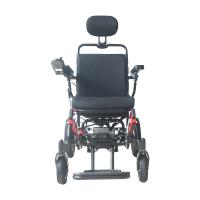 China KSM-601 Aluminum Alloy Electric Wheelchair 24V 250W Motor Remote Control Reclining 15km Range for sale